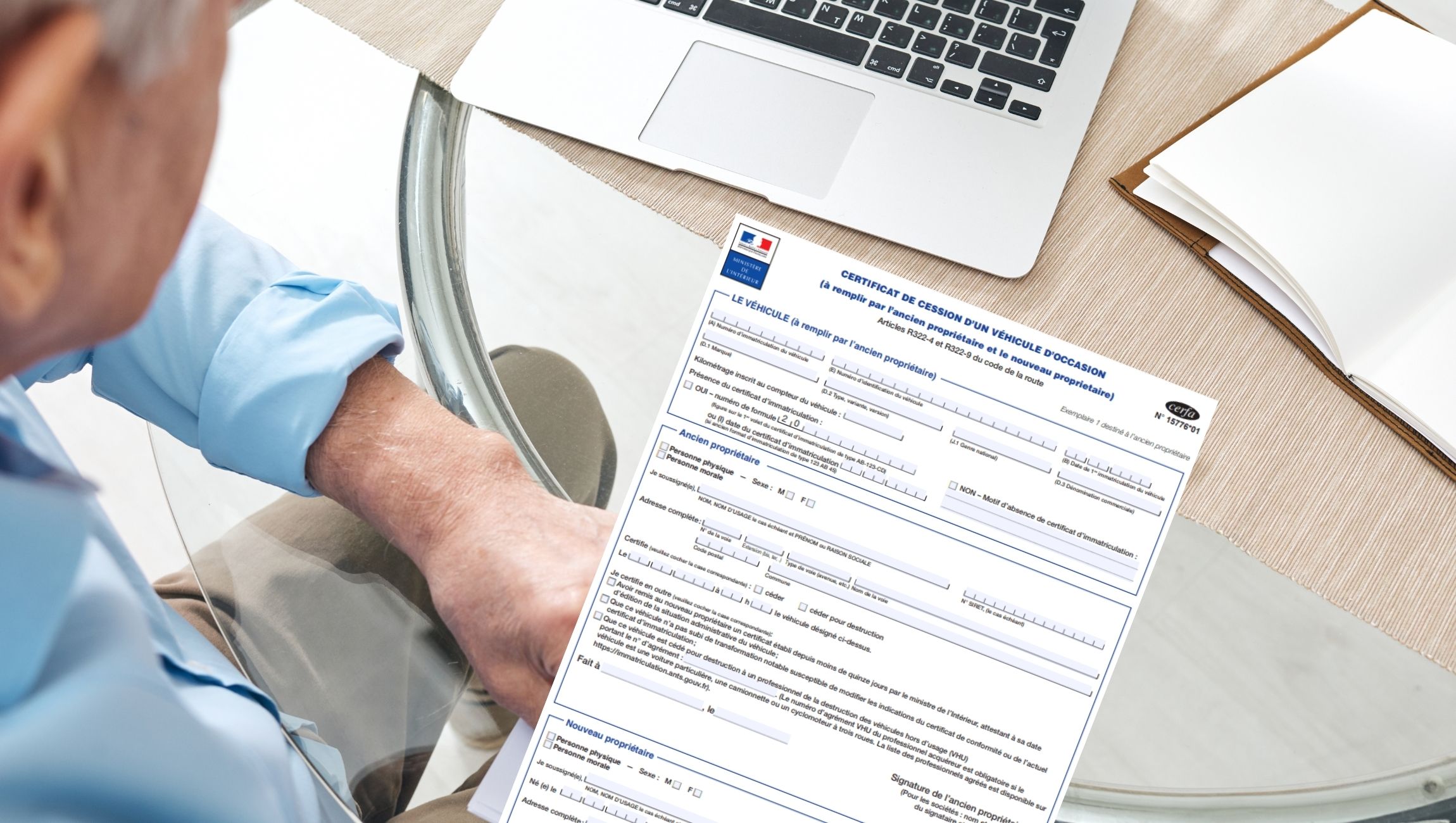 Certificat cession véhicule, comment remplir & où l'envoyer ? PDF